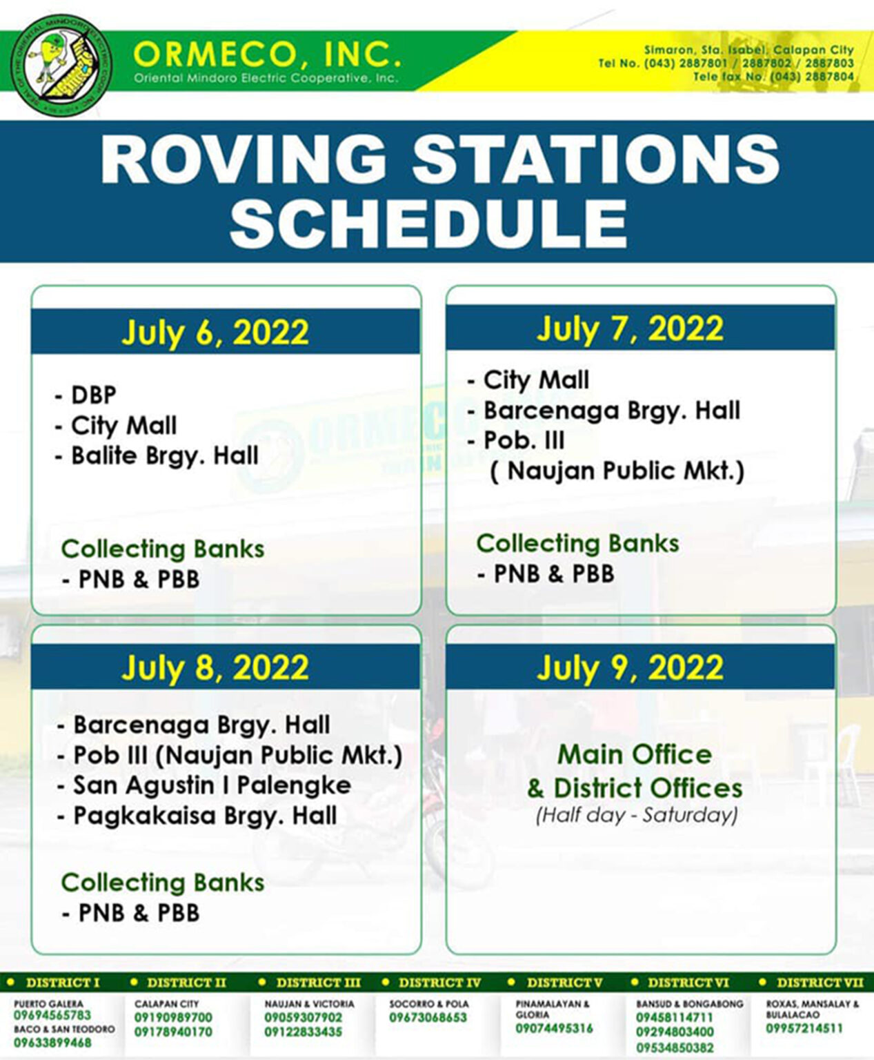 Announcement – ORMECO-INC.