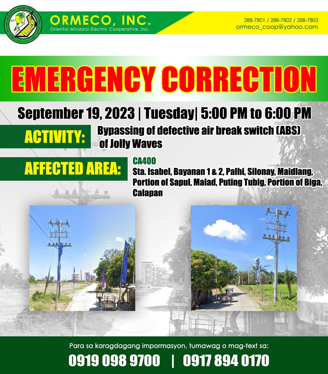 Power Advisory – ORMECO-INC.